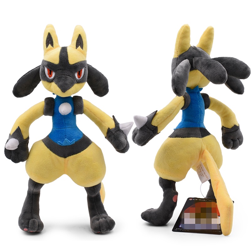 Pokemon 30CM Lucario Plush Toys Stuffed Animals Kids Present Pikachu ...