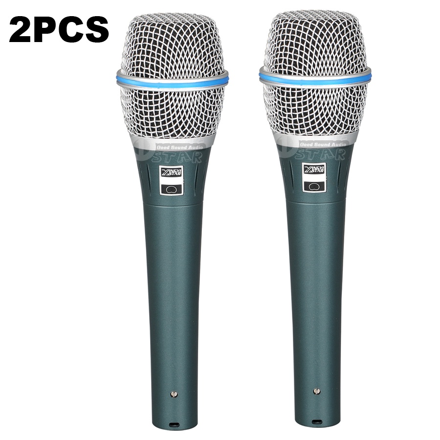 B2Pcs BETA87C Handheld Dynamic Mic Wired Microphone Professional ...