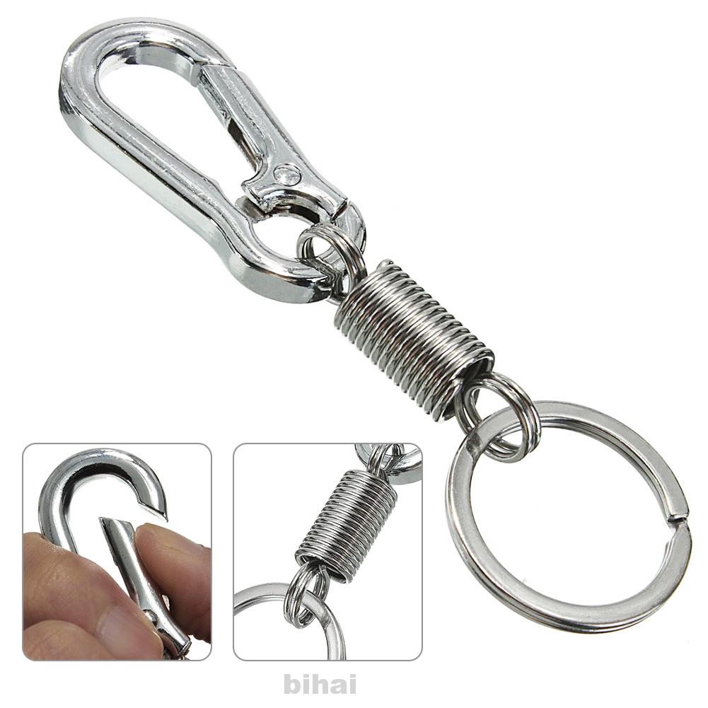 Durable Silver Keyring Keychain Key Chain Ring Keys Buckle Holder ...