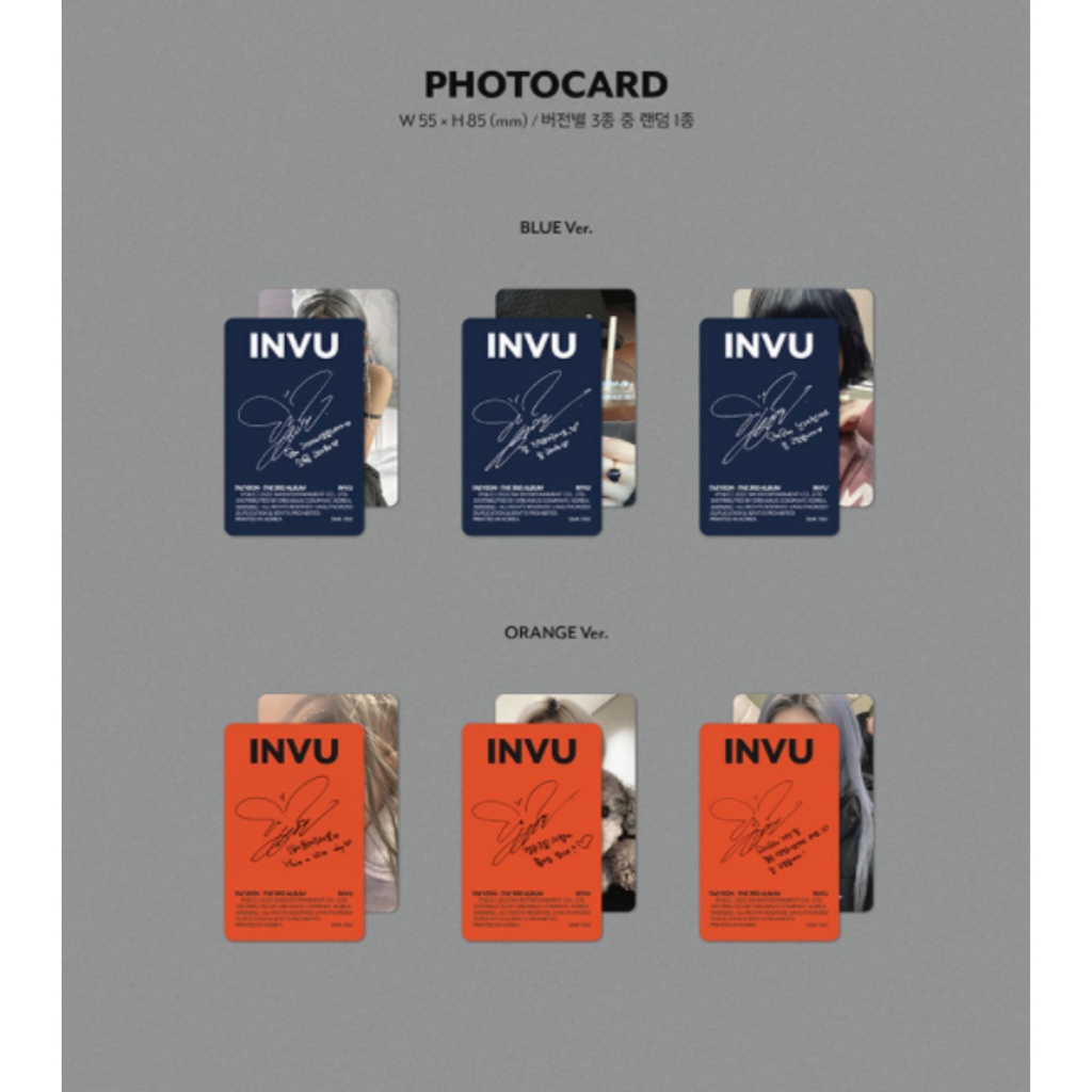 K-pop Album TAEYEON - INVU 3rd Album - meltsoilstore.th - ThaiPick