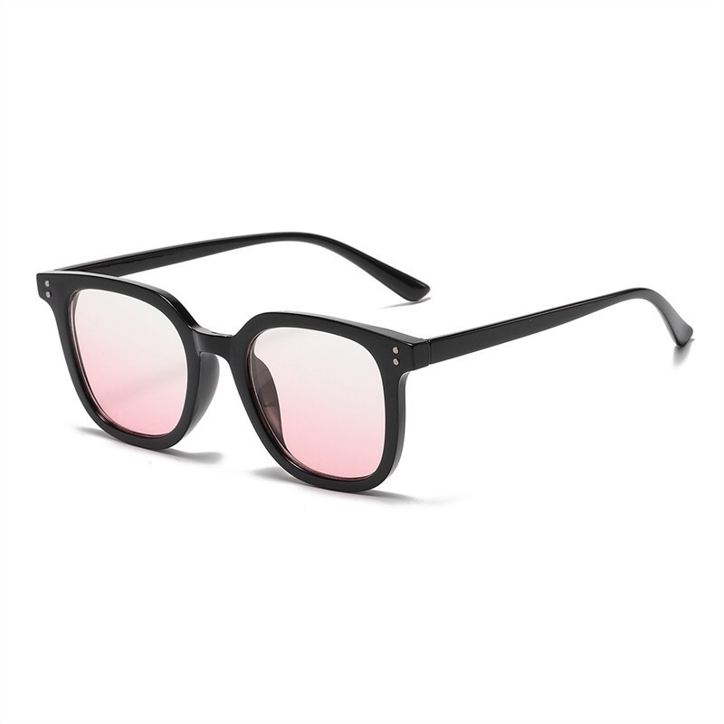 Japanese Black Frame Blush Glasses Female Retro Gradient Pink ...