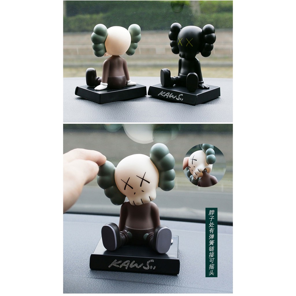 Creative trend kaws shaking head doll hand-made car ornaments car ...