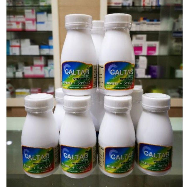 CALTAB PLUS VITAMIN.D 60เม็ด แคลเซียมบำรุงกระดูก - chonnakarn ...