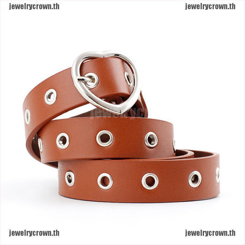 [LHGC] Fashion Women Big Hole Belts PU Leather Metal Pin Buckle Waist ...