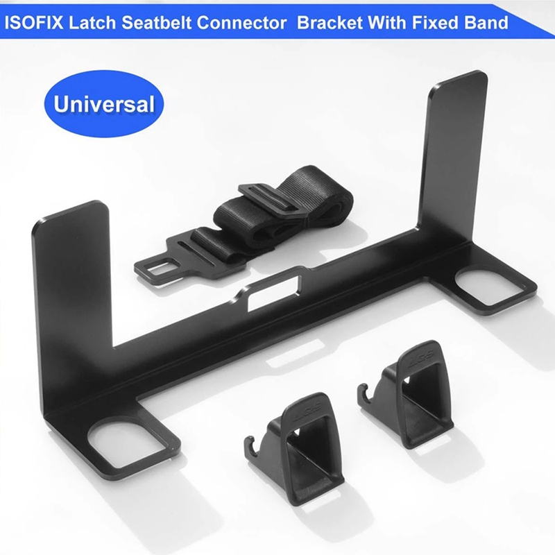 Universal for ISOFIX Latch Seat Belt Interfaces Guide Grooves Connector ...