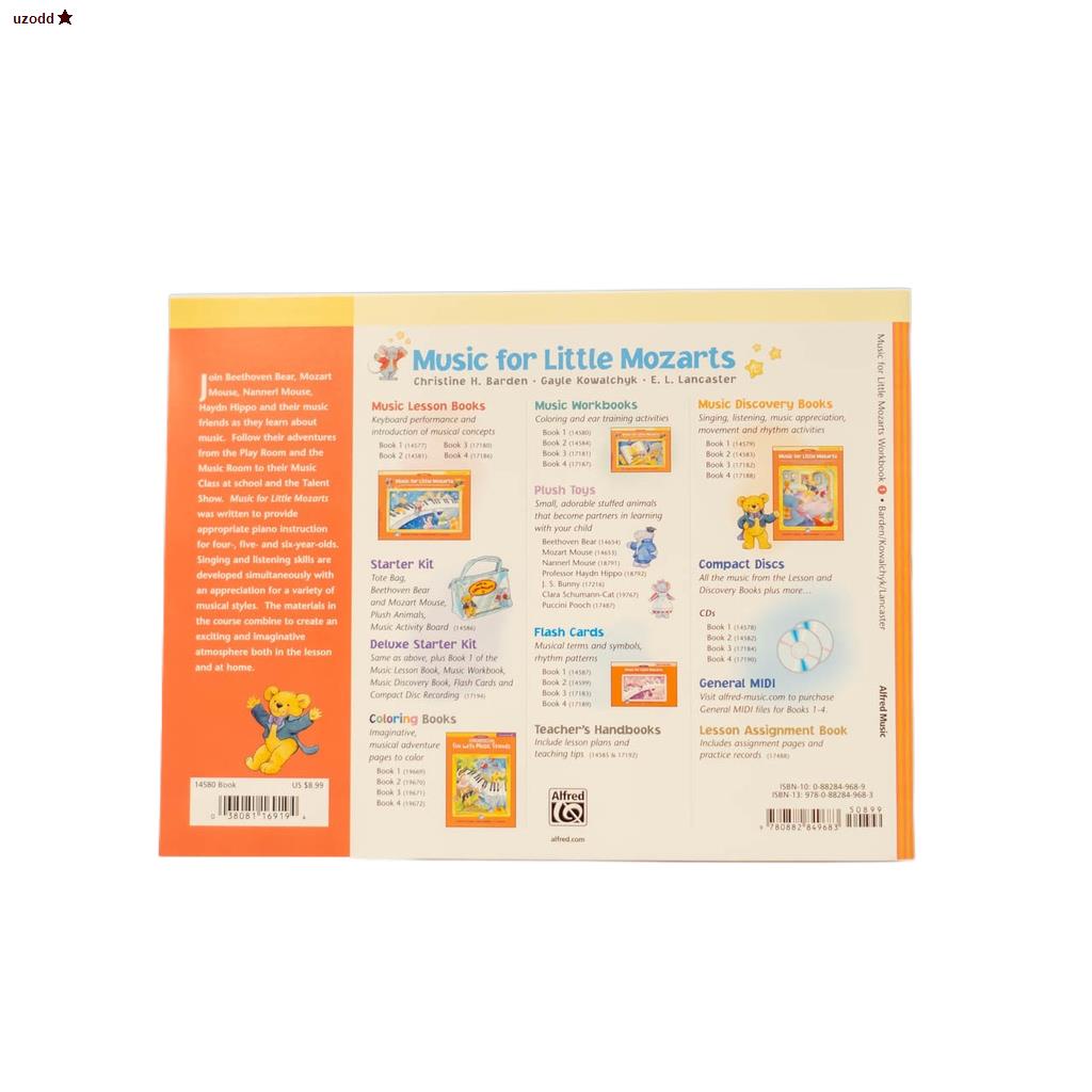 จุดประเทศไทยMusic for Little Mozart Workbook 1 - uzoddshop2 - ThaiPick