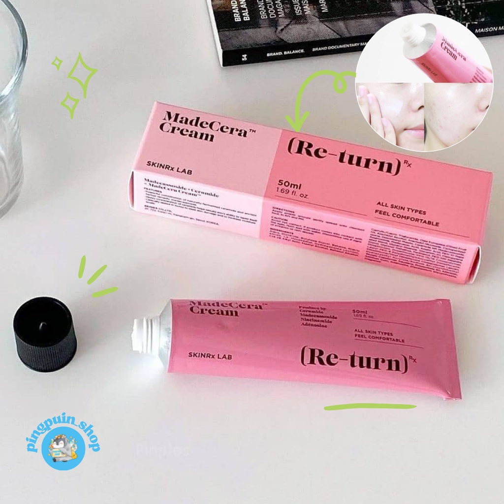 แท้/พร้อมส่ง)SKINRx Lab Madecera Re-turn Cream ครีมรีเทิร์น ครีมหลอด ...