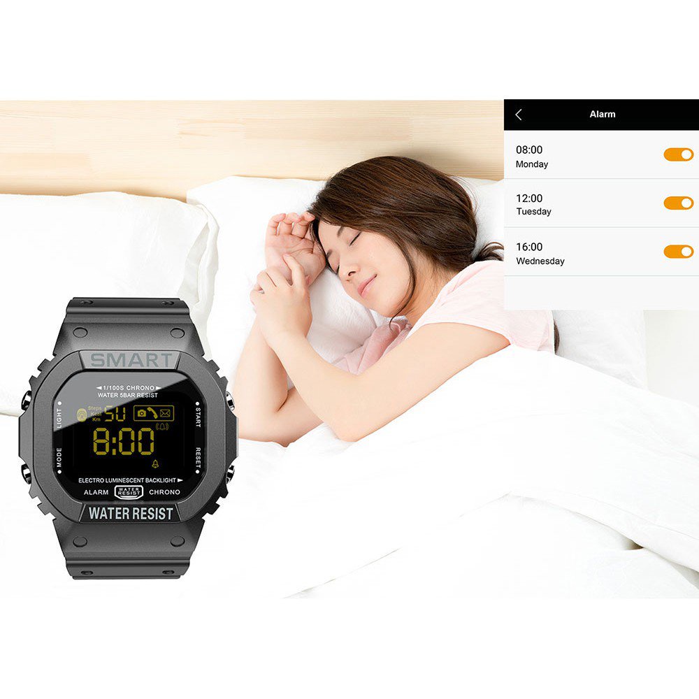 zksH LOKMAT MK22 Smart Bracelet BT Smart Men Watch Sport Fitness ...