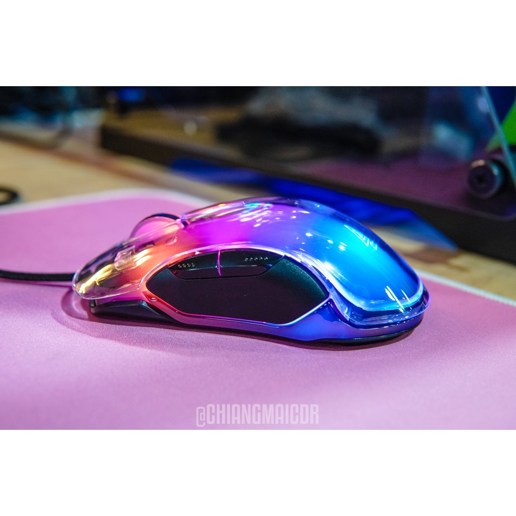 เมาส์เกมมิ่ง EGA Type M11 RGB Gaming Mouse บอดี้ใสไฟสว่างมาก เมาส์มาโคร ...