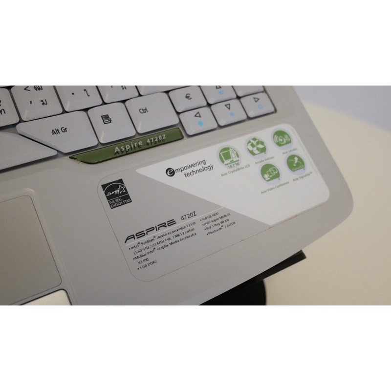 Notebook ACER 4720Z CPU T8300 2.40 GHz SSD อัพเกรดสุด - missnarin ...