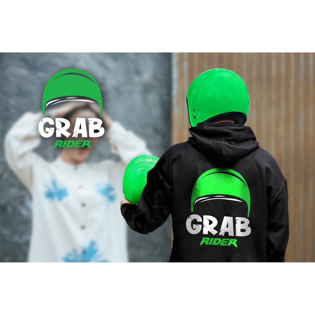 เสื้อฮูดสีดำ Grab rider - nprdsign - ThaiPick
