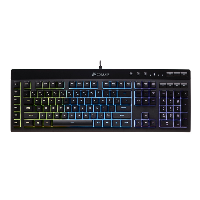 Corsair K55 คีย์บอร์ด RGB Symphony Backlit คีย์บอร์ดฟิล์ม USB Wired ...