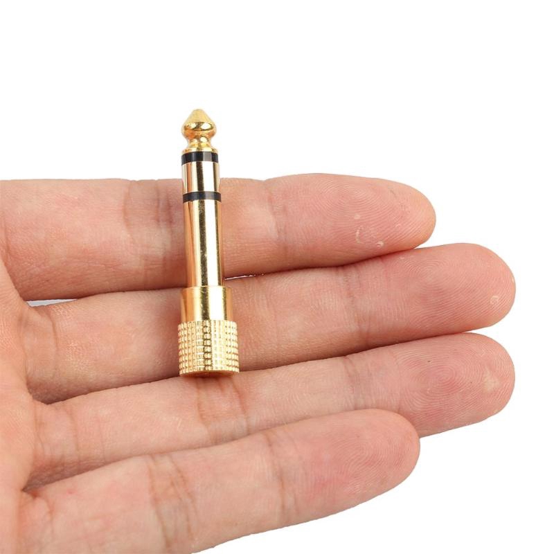 1pcs 2pcs 10pcs Gold Plated Plug Audio Jack TRS 14 (6.3 mm) to 18 inch ...