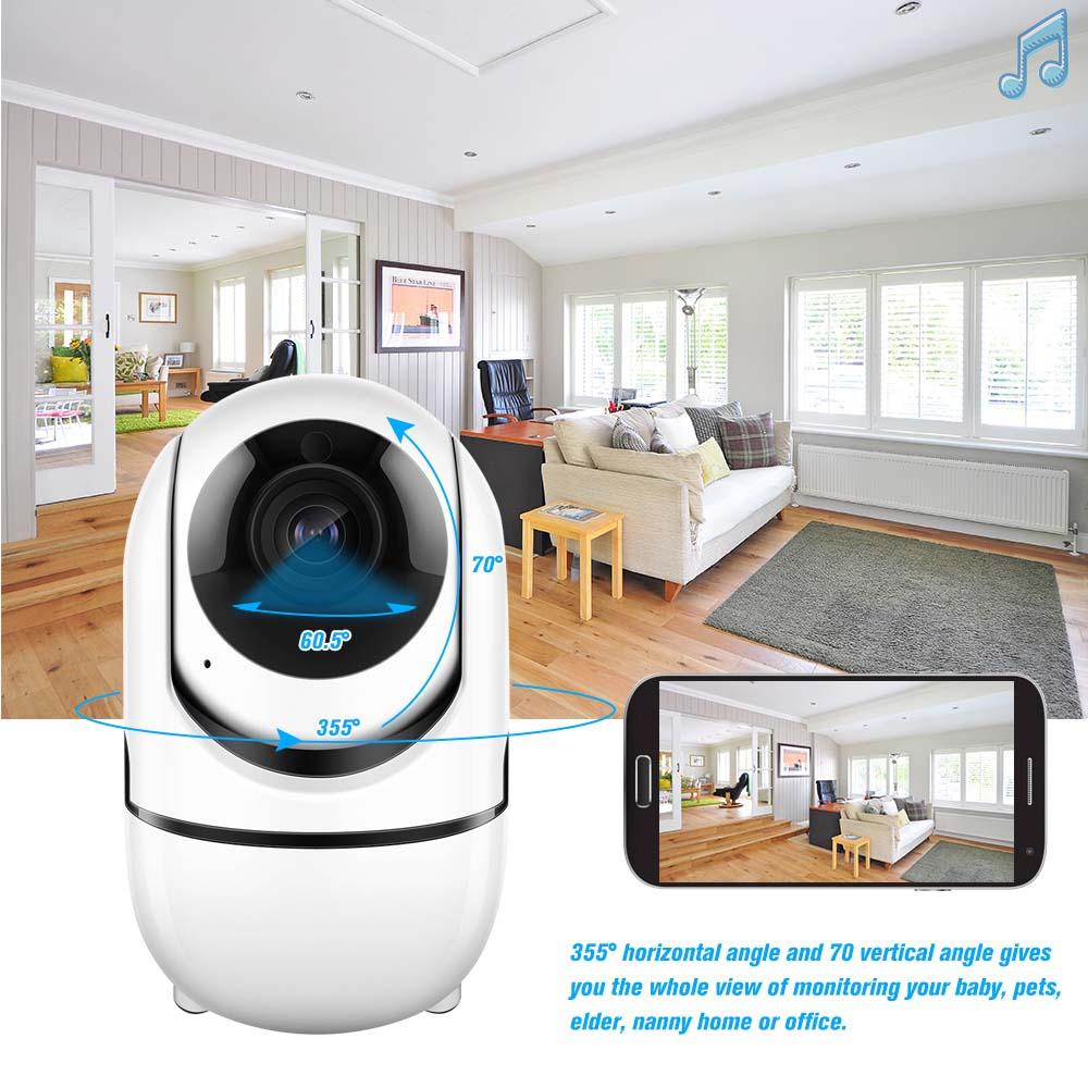 Home Indoor Security Camera 1080P Wireless WiFi Surveillance Camera ...