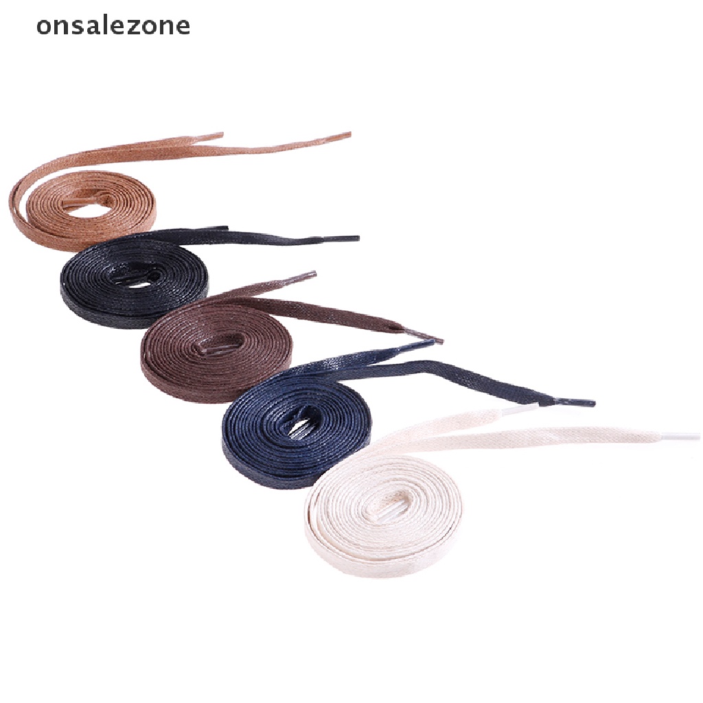 OZTH 1Pair shoelaces flat round leather shoes shoe strings 80cm /100cm ...