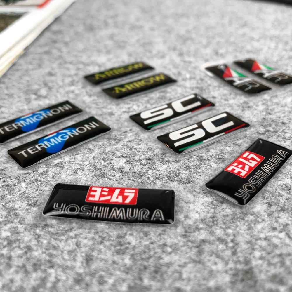 สติ๊กเกอร์ การ์ดท่อไอเสีย คาร์บอน 3D Resin Exhaust Guard 3D Sticker ...