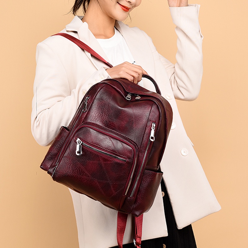 2022 New Brand Designer Backpack Women High Quality Leather Backpacks ...
