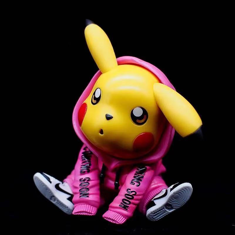 เครื่องประดับรถยนต์ไฟฟ้า Pikachu Nine-Tailed สําหรับตกแต่งภายในรถยนต์ ...