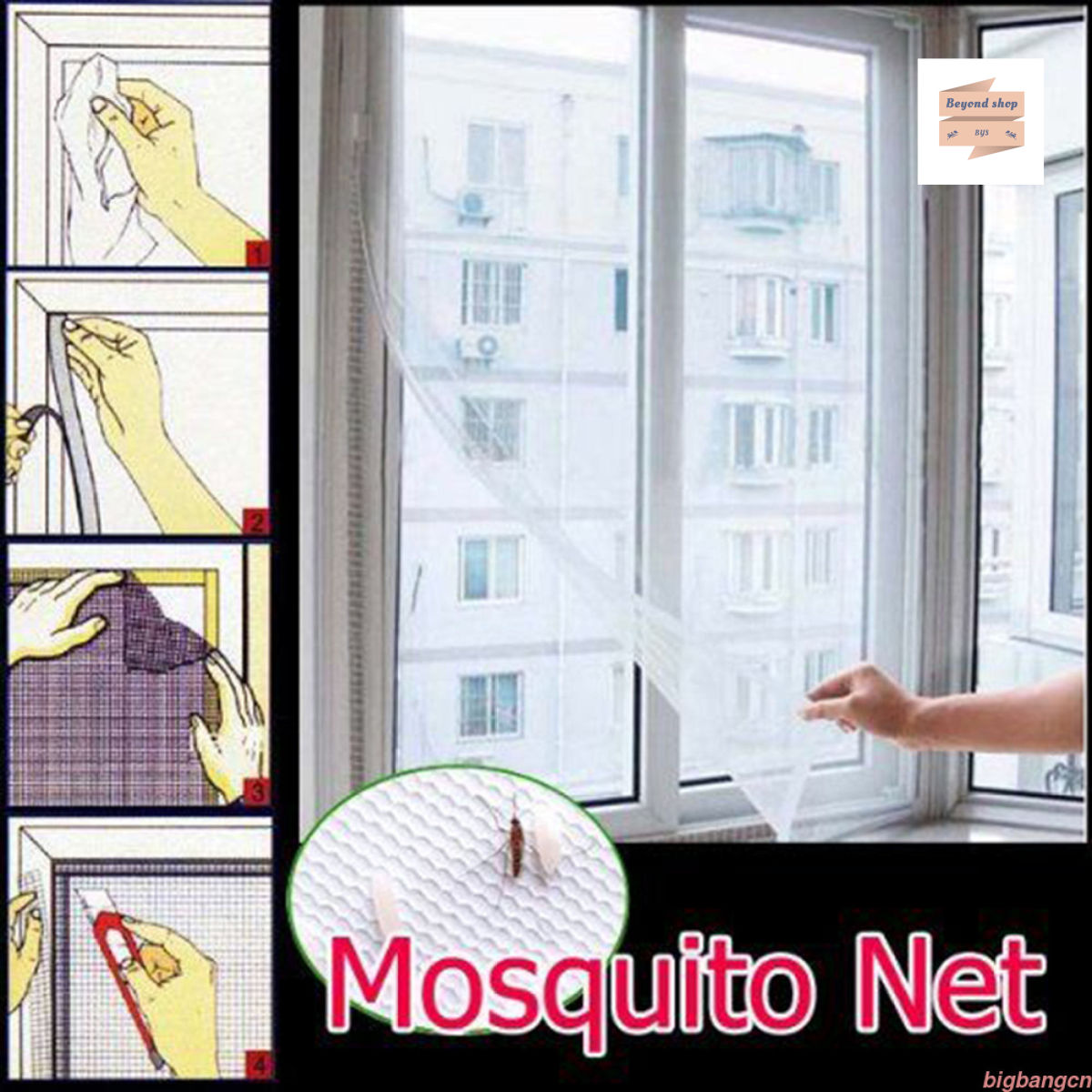 ღღAnti Mosquito Net DIY Removable Large Window Screen Insect Window Net ...