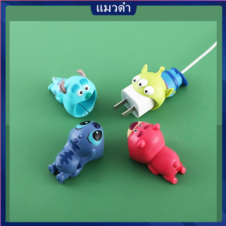 พร้อมส่ง ตัวถนอมสายชาร์จ อะคริลิค TPUใส ราคาต่อชิ้น ลายการ์ตูน กันสายหัก USB Cable Bite - vara ...