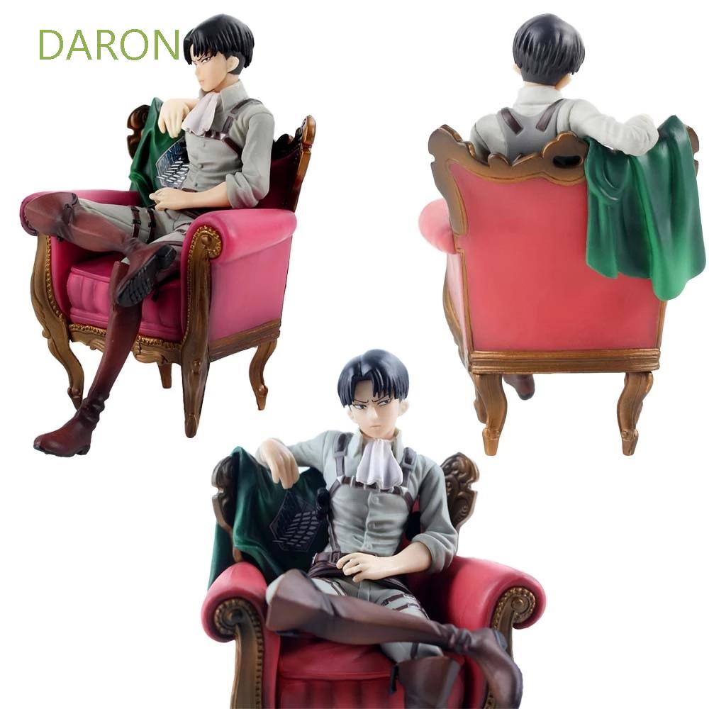 DARON 15cm Attack on Titan Doll Ornament Figurines Levi Rivaille Figure ...