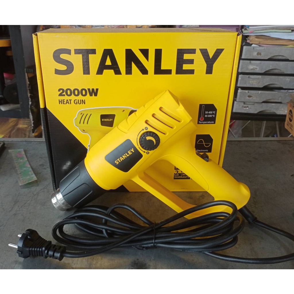 เครื่องเป่าลมร้อน 2000W STANLEY ไดร์เป่าลมร้อน ใช้สำหรับฟิล์มหดบรรจุ ...