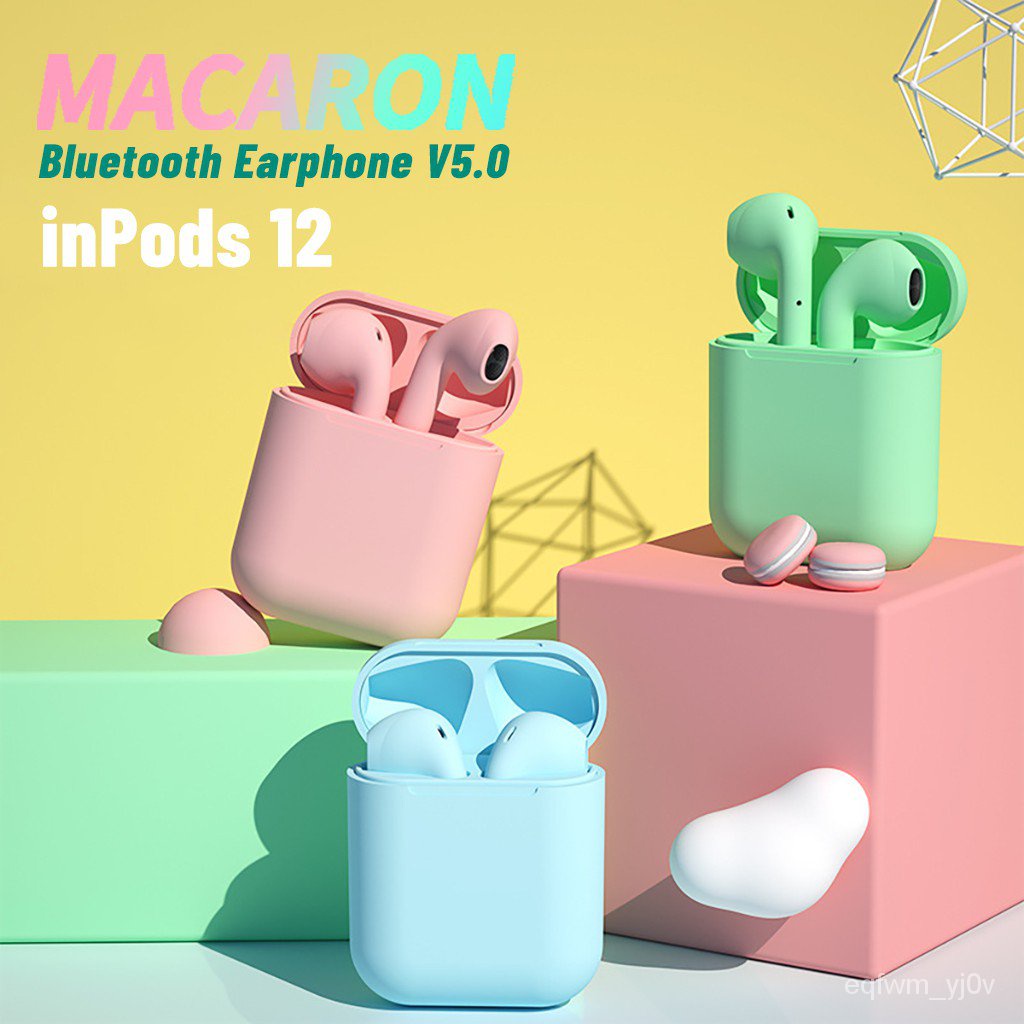 1p2c 9 Colors TWS Bluetooth Earphone Original TWS i12 Wireless HiFi ...