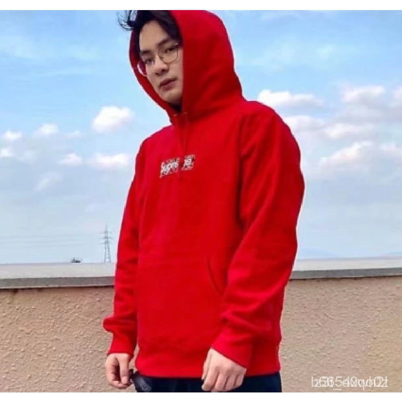 SUPREME Couples Sweatshirt Cashew Flower Embroidered Hoodie Sports Plus ...