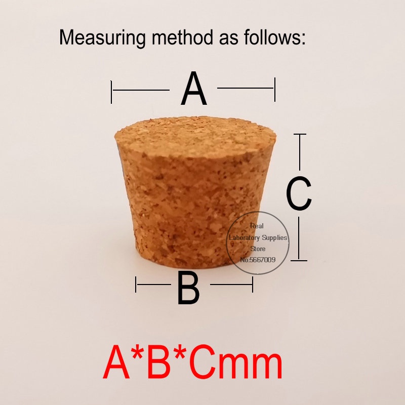 5pcs Top DIA 32mm to 83mm Wood Cork Lab Test Tube Plug Essential Oil ...