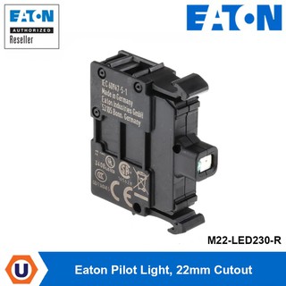 Eaton : Pilot Light, 22mm Cutout รุ่น M22-LED230-R สั่งซื้อได้ที่ร้าน Ucanbauys | Shopee Thailand