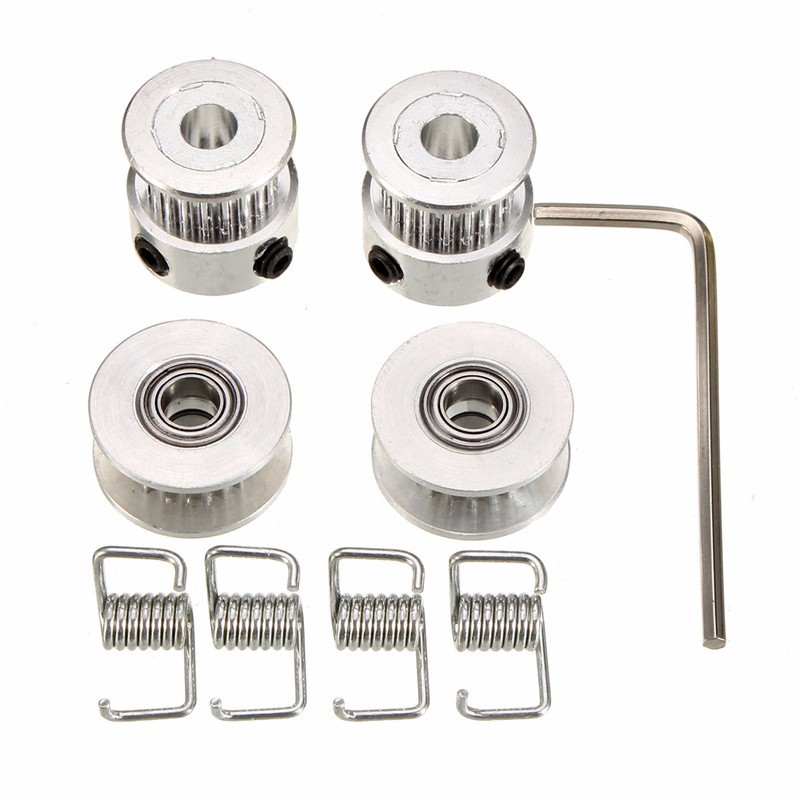 2X GT2 Pulley 20 Teeth Bore 5mm 8ft 2.5m 2GT GT2 Timing Belt 2X Idler ...