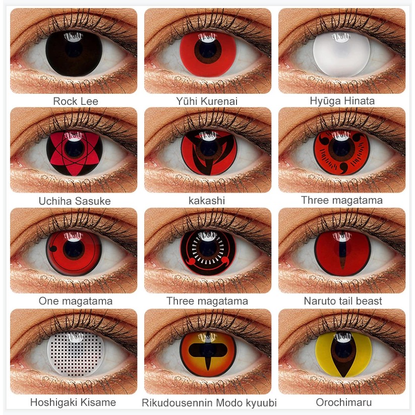 Magister Halloween Cosplay Contact Lens Cartoon Anime Eyes Naruto ...