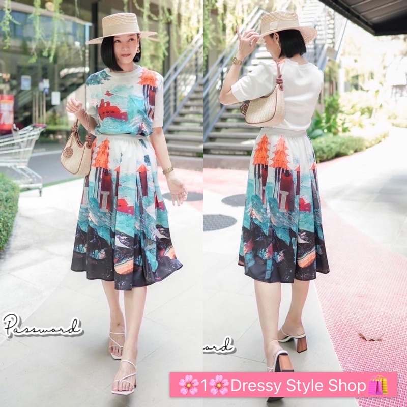 PW525 Set คุณหนูน่ารักรุ่นนี้เป็นเสื้อนิต - suganya1 - ThaiPick