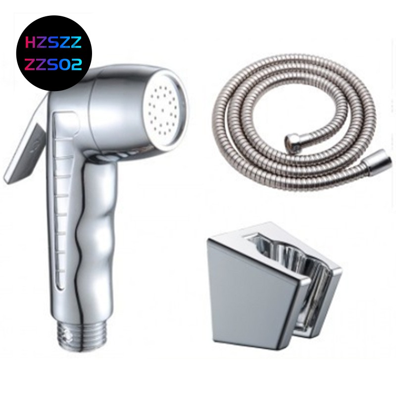 Shower Head Set Hand Held Bidet Sprayer Silver Water Jet Toilet Faucet ...