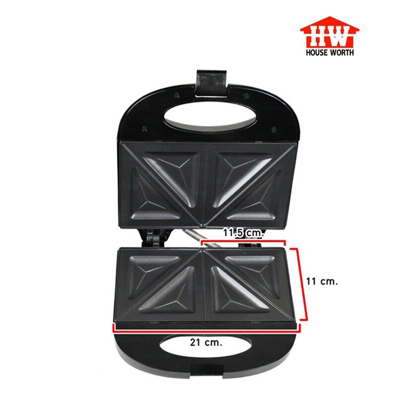 เครื่องทำแซนด์วิช House Worth จุใจเต็มคำ ทำความสะอาดง่าย HW-SW05 ...