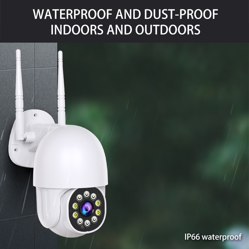 EVKVO - 10 LED Night Vision สีเต็มรูปแบบ - V380 PRO APP FHD 3MP PTZ IP ...