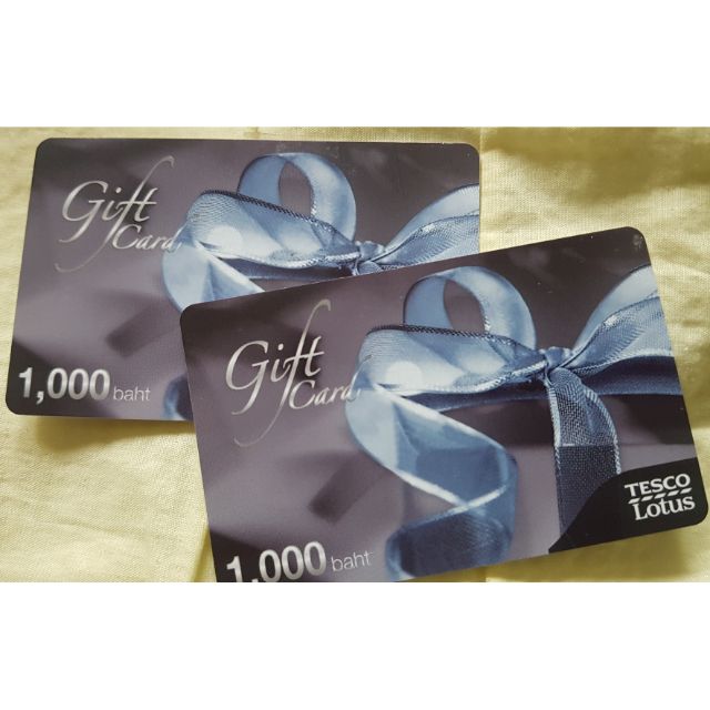 บัตร Gift Card Tesco Lotus มูลค่า 1000บาท | Shopee Thailand