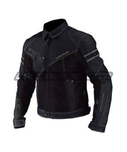 เสื้อการ์ดสำหรับขับขี่มอเตอไซด์ komine jk006 สียีนส์ และสีดำ สอบถามเรื่องไซร์ก่อนกดสั่งซื้อคับ ...