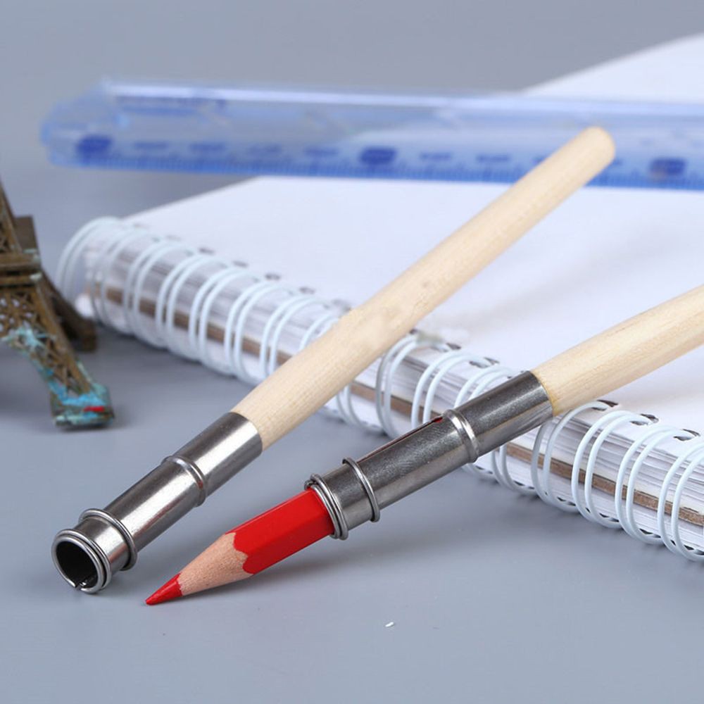 5/10PCS Student Adjustable Metal Art Write Tool Sketch Writing Wooden ...
