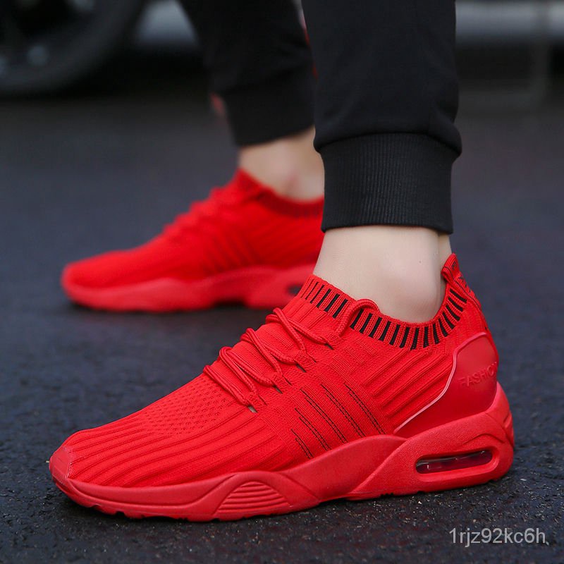 Ready stock summer new fly woven sports shoes tide male Korean ...