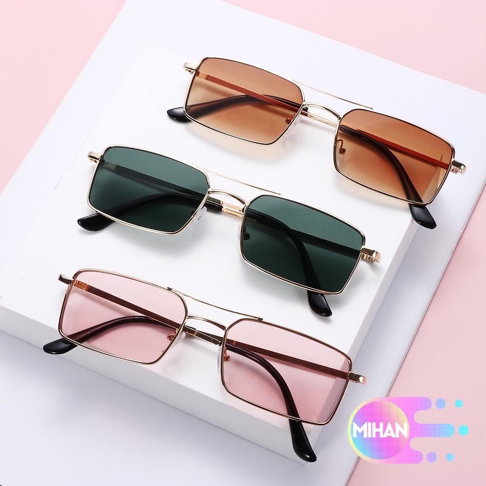 Brand Vintage Travel Small Rectangle Sun Glasses For Female Classic ...