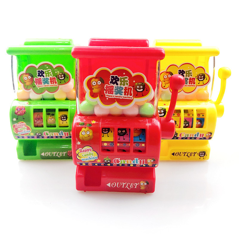 Childrens candy machine toy fruit lottery machine mini beverage vending ...
