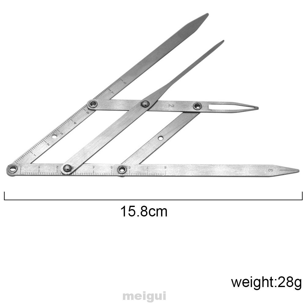 Stainless Steel Calipers Stencil Microblading Measure Makeup Tool ...