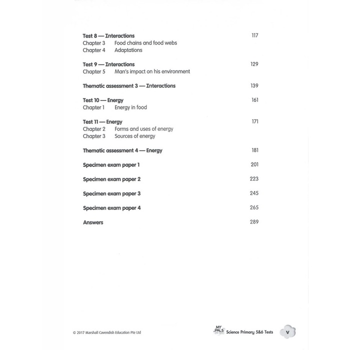 My Pals Are Here Science Tests P5 P6 (3E) - bcn_boonchana - ThaiPick