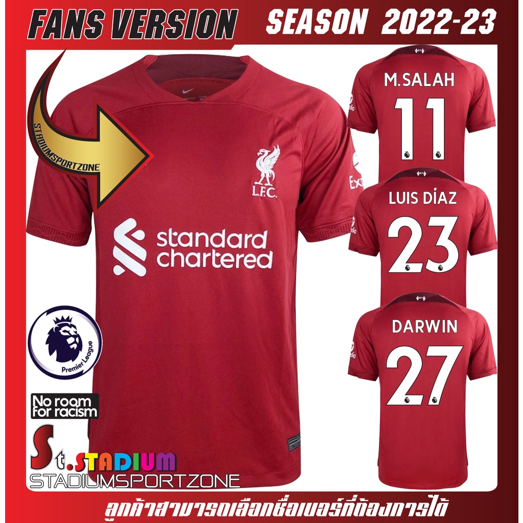 New Liverpool Home kit 202223M.Salah 11Luis Diaz23EPLเสื้อคุณภาพสูงสุด ...
