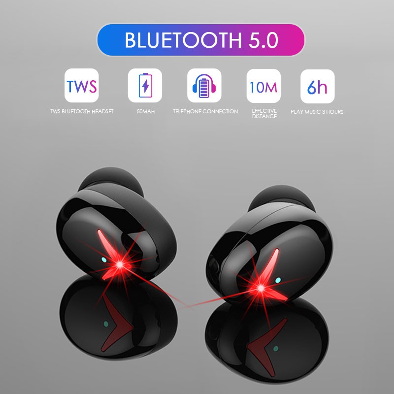 NEW TWS Bluetooth Earphones TWS 2200mAh Touch Control Auto-Pair In-ear ...