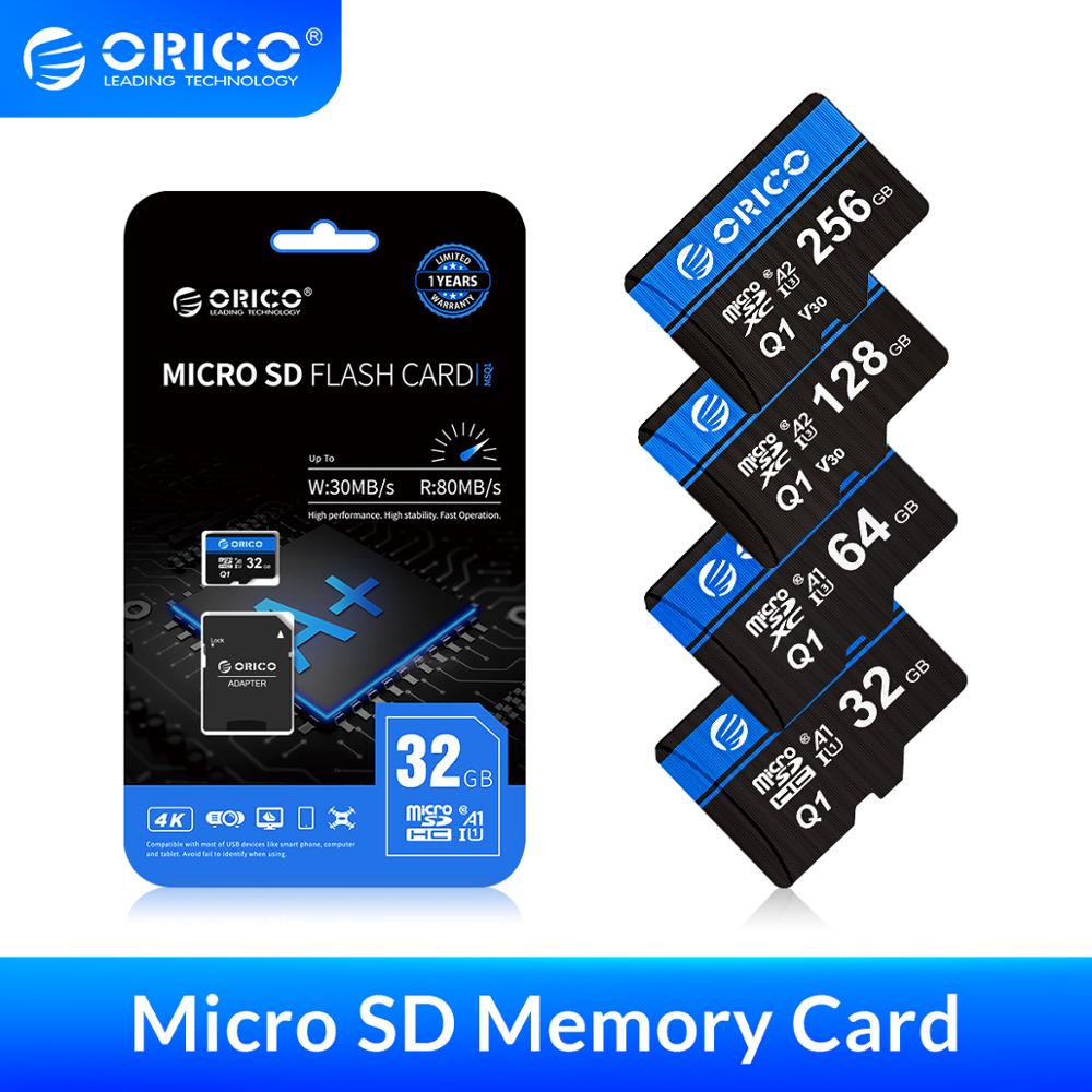 ORICO Micro SD Card Memory Card 256GB 128GB 64GB 32GB 80MB/S mini TF ...