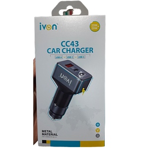 ที่ชาร์จโทรศัพท์มือถือในรถยนต์ IVON CC43 USB Car Charger Quick Charge ...