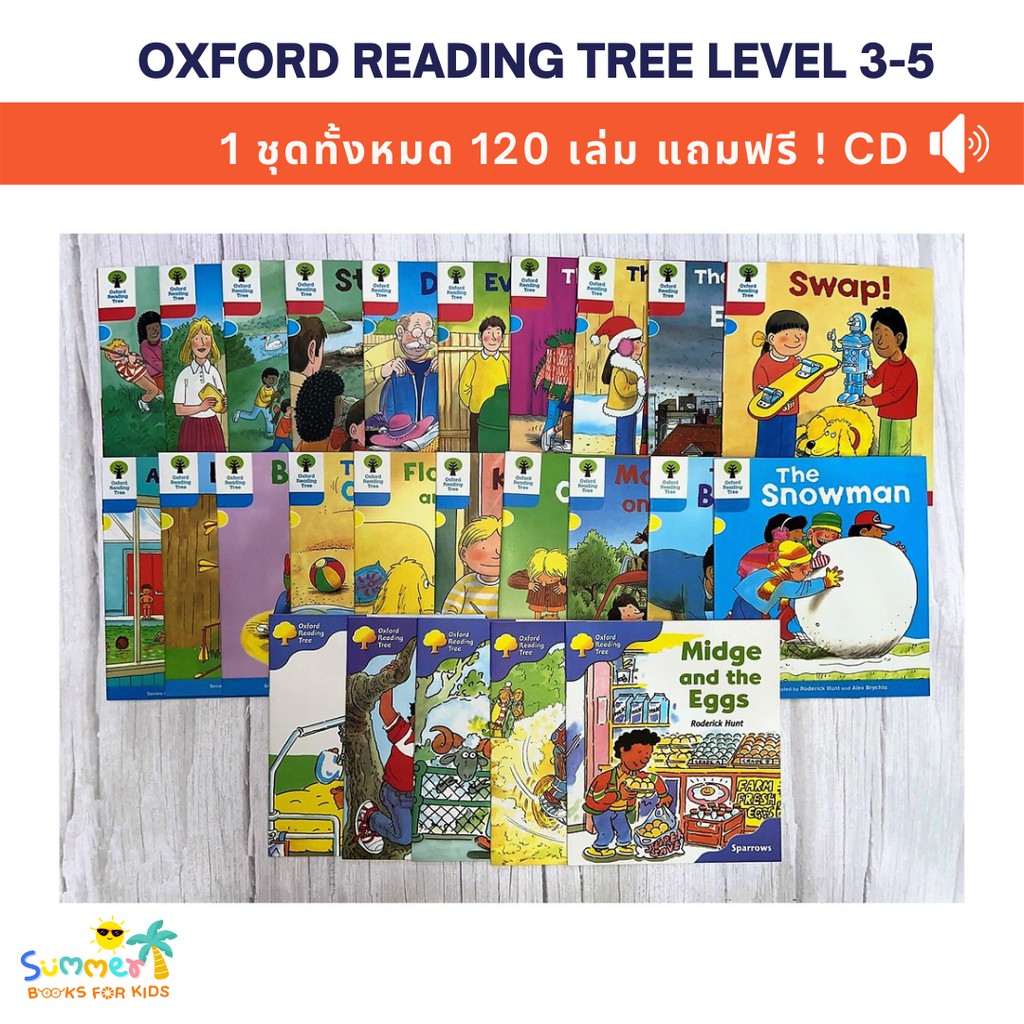 ส่งฟรี หนังสือฝึกอ่านภาษาอังกฤษสำหรับเด็ก 116 เล่ม Oxford Reading Tree ...