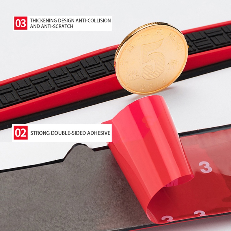 Universal Car Door Edge Guard Scratch Strip Protector Rubber Rearview ...